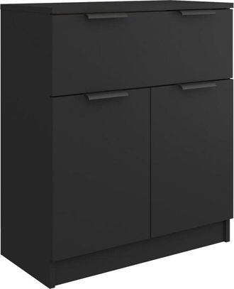 vidaXL Sideboard Schwarz 60x30x70 cm Holzwerkstoff - Vidaxl
