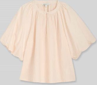 Tom Tailor Denim Relaxed Fit Bluse aus reiner Baumwolle