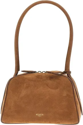 Alaia Nubuck leather small Le Bouledogue bag Woman One Size