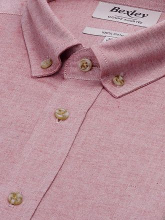 Bexley Alexander - Chemise homme corail fonc&eacute;