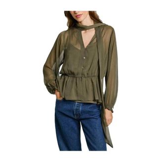 Pepe Jeans London Strahlende Bluse- Elegant und vielseitig - - Blouses & Shirts - Damen - Gr&uuml;n - M