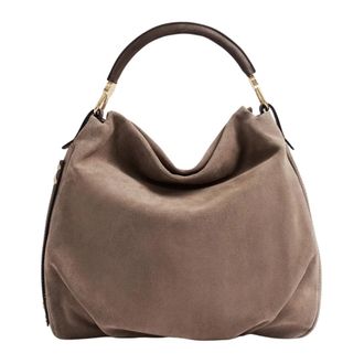 Borbonese Hobo-Tasche M - - Bags - Damen - Braun - ONE SIZE