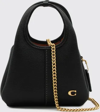 Coach Mini sac &agrave; main Lana en cuir grain&eacute; avec monogramme et bandouli&egrave;re
