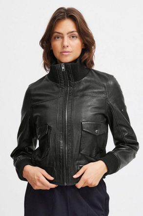 Oxmo Lederjacke OXDenny Modische Echtlederjacke im Piloten-Stil