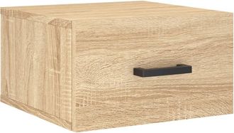 Generic Wand Nachttisch, Nachtschrank mit reichlich Stauraum, H&auml;ngend Nachtkommode Nachtkonsole, Wandschublade Wandregal f&uuml;r Schlafzimmer, 35 x 35 x 20 cm(Wei