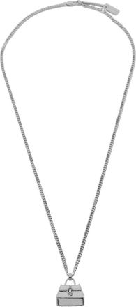 Marc Jacobs Halskette Marc Jacobs The St. Marc Cuban-Link Chain Necklace 2F3JNC001J37 Silberfarben