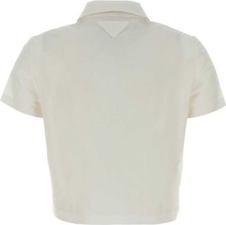 Prada Cotton-Linen Blend Shirt - White