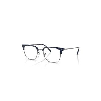Ray-Ban New Clubmaster Optics Gunmetal Fassung Klar Glas Polarisiert 49-20
