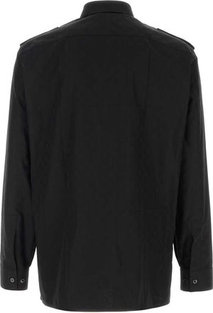 Gucci Poplin Cotton Shirt - Black