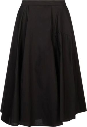 Meimeij Femme, Jupes, Noir, Taille: 36 FR Circle Midi Skirt