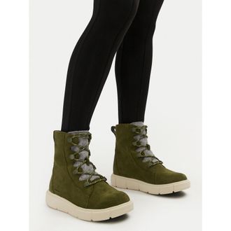 Sorel Schn&uuml;rschuhe Sorel Explorer III Joan Wp 2077951355 Gr&uuml;n