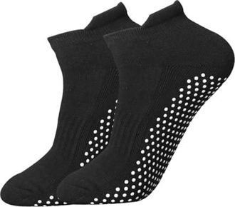 Happyyami Chaussettes Antid&eacute;rapantes Courtes Coton pour Yoga et Pilates Respirantes Confort et Stabilit&eacute; pour Adultes Femmes et Hommes Usage Int&eacute;rieur Sport et 
