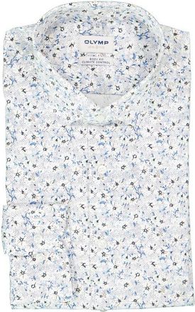 Olymp Herren Hemd blau gemustert