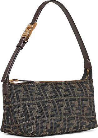 Fendi Small Vanity Pouch Shoulder Bag - Brown