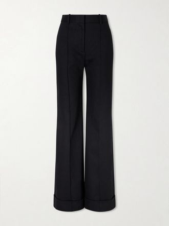 Adam Lippes Deeda Hoch Sitzende Schlagjeans - Schwarz