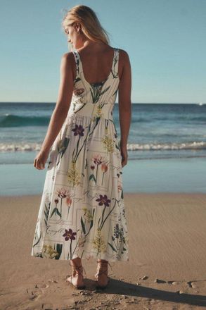Next Midikleid Sommerliches, tailliertes Jersey-Midikleid (1-tlg)