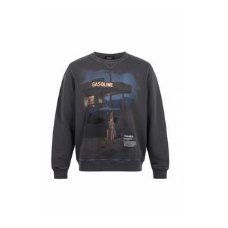 Dondup Homme, Sweatshirts et sweats &agrave; capuche, Gris, Taille: M SweaT-shirt ras du cou oversize