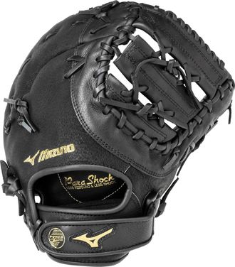 Mizuno Prospect Series Youth Baseball 31,8 cm, Schwarz | First Base Mitt, 12|Ages 9-10