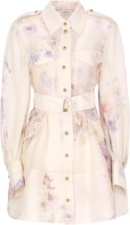 Zimmermann Femme, Robes, Beige, Taille: 40 FR Hypnotic Utility Mini Dress