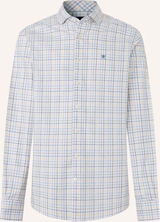 Hackett Freizeithemd Three Col Tattersall blau