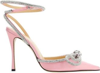 Mach & Mach Mach & Mach, Femme, Chaussures, Rose, Taille: 40 EU Escarpins en satin g&eacute;om&eacute;trique avec talon aiguille