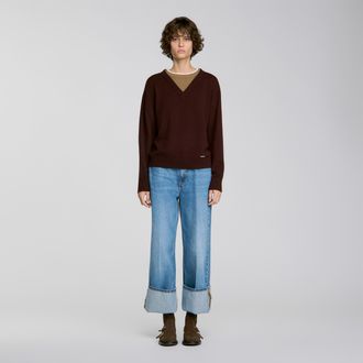 Sandro Pull 2 en 1 laine et cahemire