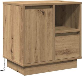 vidaXL Cabinet de chevet avec ch&ecirc;ne artisanal 50 x 34.5 x 50 cm. Vidaxl