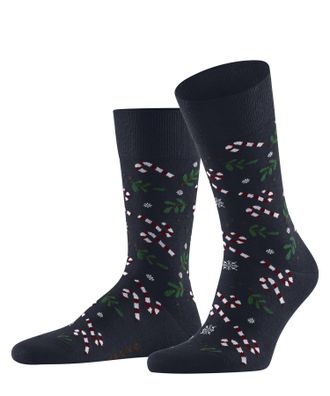 Falke Herren Socken Gift Blizzard M So Baumwolle gemustert 1 Paar, Blau Space Blue 6116, 39-42