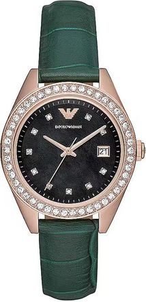 Emporio Armani Ar11506 Quarz-Uhr - - Accessories - Damen - Gr&uuml;n - ONE SIZE