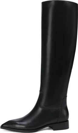 Cesare Gaspari Femme, Chaussures, Noir, Taille: 38 EU Bottes Hautes en Cuir &agrave; Talon Bloc
