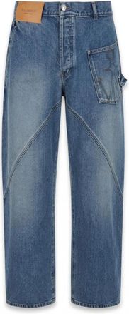 J.W.Anderson Homme, Jeans, Bleu, Taille: W32 Jean en denim Workwear Twisted