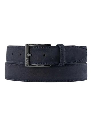 HUGO BOSS Herren G&uuml;rtel blau Nubuk