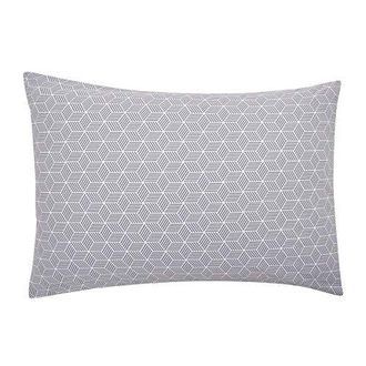 Origin Store Taie doreiller imprim&eacute;e en Bambou, Made in France, Quentin, 50 x 70 cm, Origin, Blanc et Noir