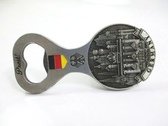 Generic Germany Metall Flaschen&ouml;ffner Magnet 10 cm Souvenir K&ouml;ln M&uuml;nchen Hamburg