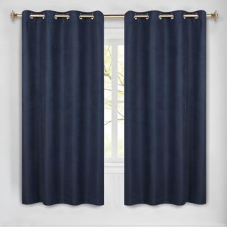 Superior Nayan Verdunkelungsvorh&auml;nge, 100% einfarbig, 132,1 x 160 cm, Thermoisolierung, Sonnenblockierung und Raumverdunkelungsvorh&auml;nge f&uuml;r Schlafzimmer, Wohnz