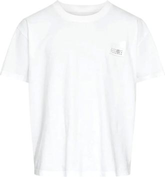 Maison Margiela Homme, Tops, Blanc, Taille: L Numbers Logo T-Shirt