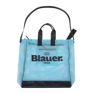 Blauer Netz Einkaufstasche Blau Frau - - Bags - Damen - Blau - ONE SIZE