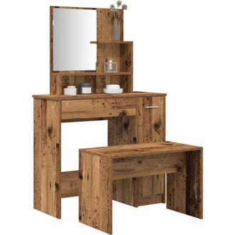 vidaXL Ensemble de coiffeuse vieux bois bois ding&eacute;nierie - Vidaxl