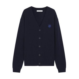 Maison Kitsun&eacute; Cardigans - Homme - Pulls - Bleu - Taille: XL