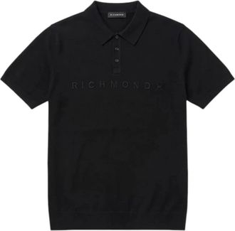 John Richmond Homme, Tops, Noir, Taille: XL Polo Sehudi