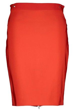 MUGLER Red Pencil Skirt Size S