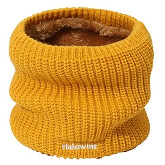Generic &Eacute;charpe dhiver chaude en tricot pour femmes et hommes 2026, jaune, Taille unique