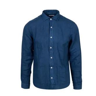 Roy Rogers Homme, Chemises, Bleu, Taille: M Chemise Casual en Lin