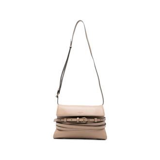 Moschino Buckle Shoulder Bag - - Bags - Damen - Beige - ONE SIZE
