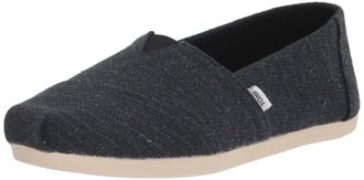 Toms Damen Alpargata Speckled Loafer Flach, Schwarz gesprenkelt, 35.5 EU
