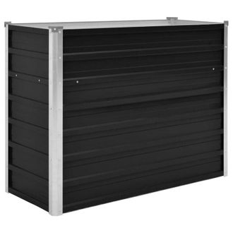 Fimei Fimei - Lit sur&eacute;lev&eacute; de jardin Anthracite 100x40x77 cm Acier galvanis&eacute;