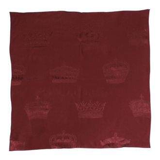 Dolce & Gabbana Crown Square Foulard - - Accessories - Herren - Braun - ONE SIZE