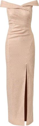 Adrianna Papell Abendkleid Off Shoulder Column Gown Elegant geschnittenes, &auml;rmelloses Etuikleid