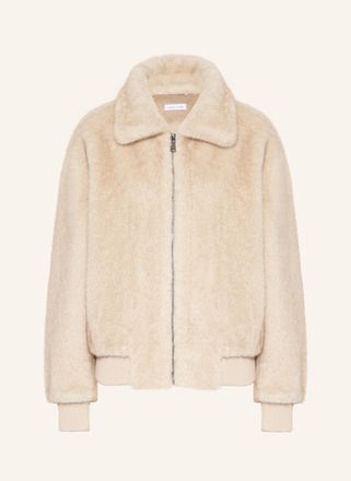 Mrs & Hugs Mrs & Hugs Kunstpelz-Blouson weiss