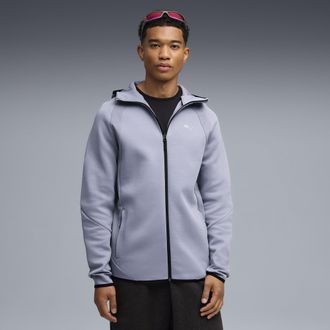 Puma Hoodie zipp&eacute; EVOSTRIPE Homme, V&ecirc;tements, Gris, XXL